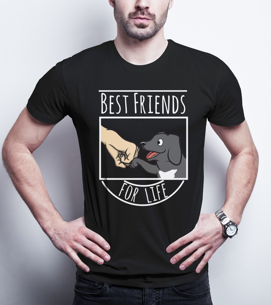 Best Friends For Life Great Dane Fist Bump Dog Companion T-Shirt