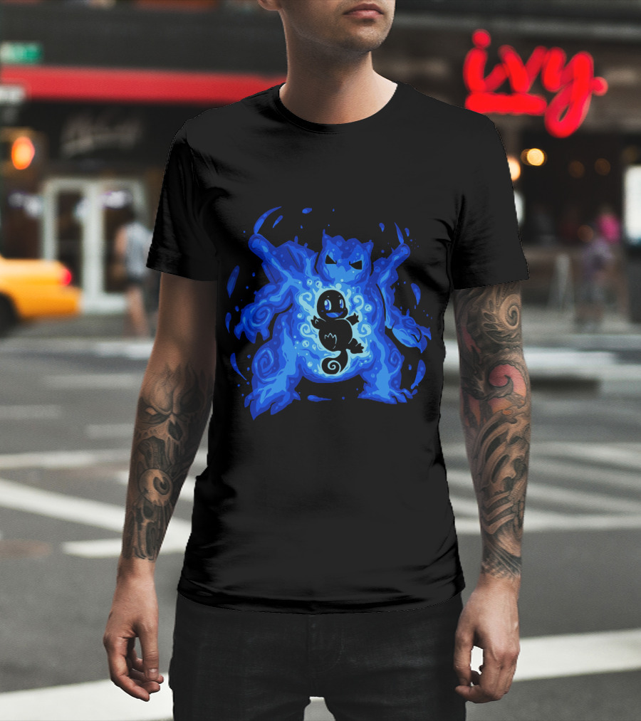 Evolution Pokemon Blastoise Water Type Charizard Elemental T-Shirt
