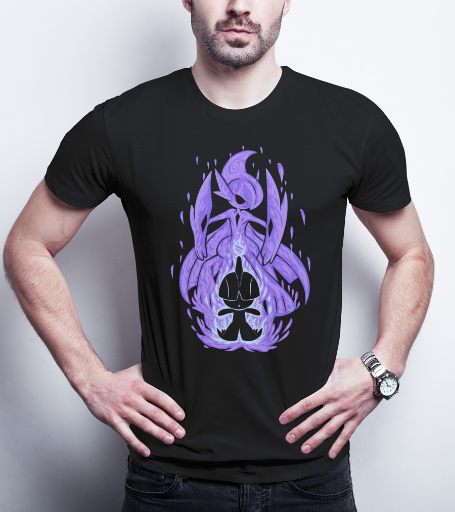 Evolution Pokemon Mega Gallade Purple Aura Transformation T-Shirt
