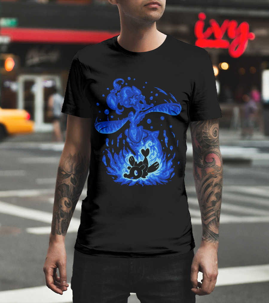 Evolution Pokemon Primarina Alolan Water-Type Transformation T-Shirt