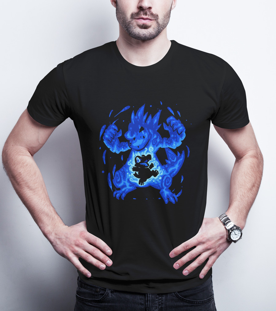 Evolution Pokemon Totodile Feraligatr Transformation T-Shirt