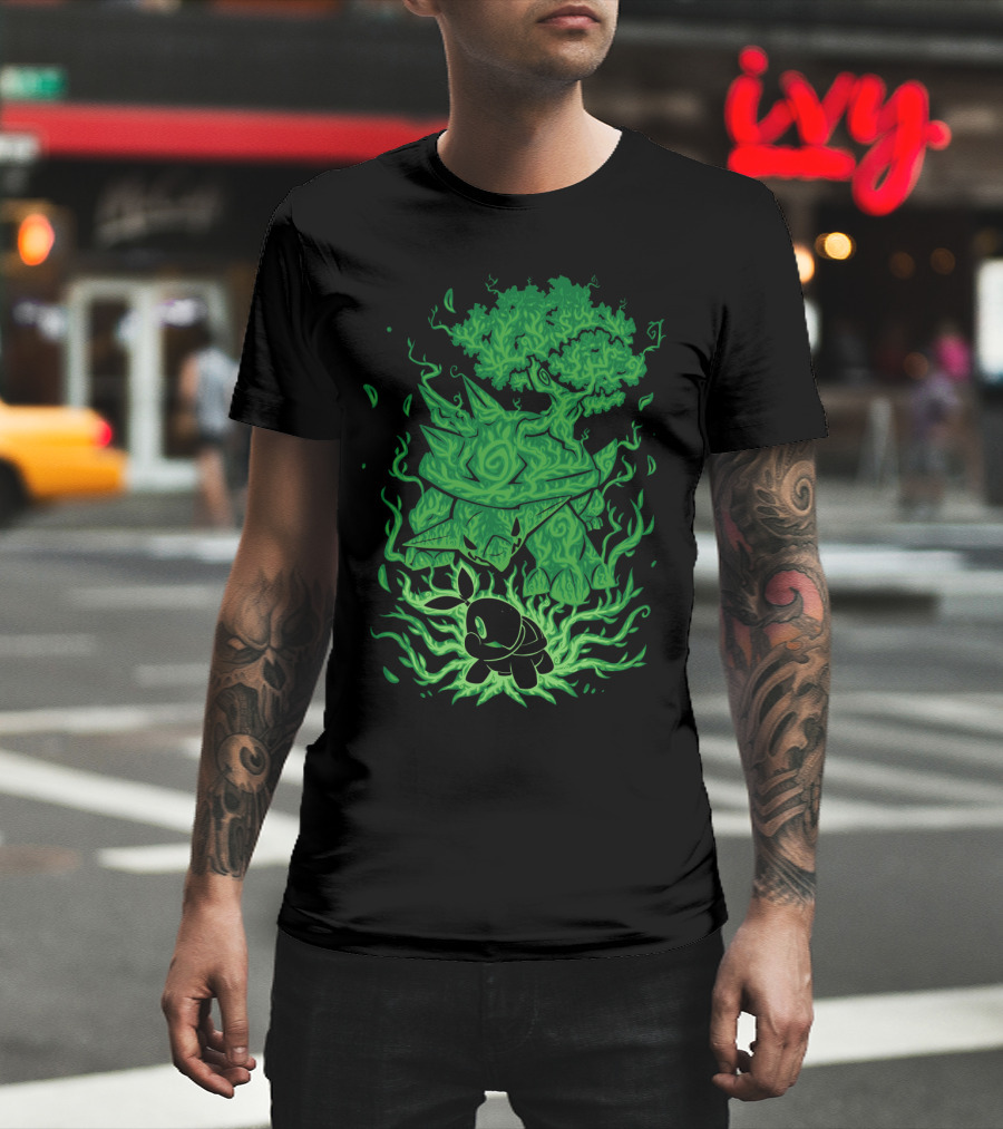 Evolution Pokemon Turtwig Grotle Torterra T-Shirt
