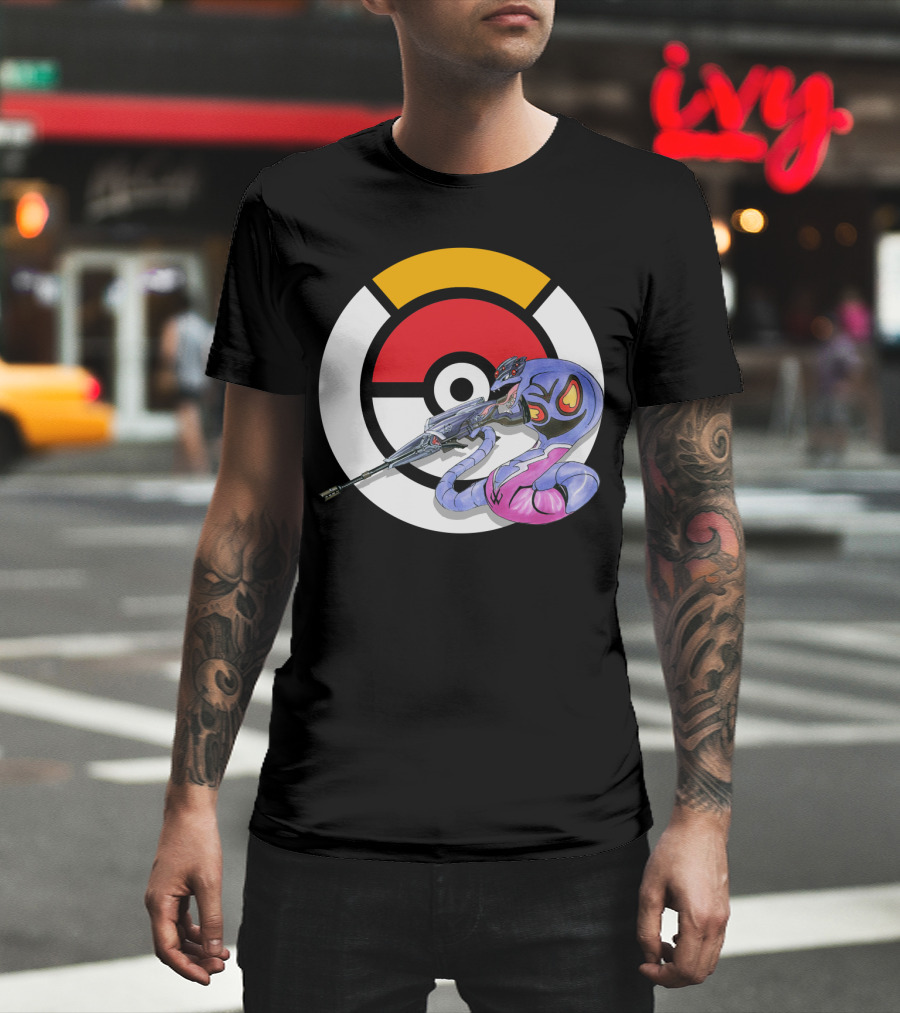 Pokemon X Arbok X Overwatch Widowmaker Mashup T-Shirt