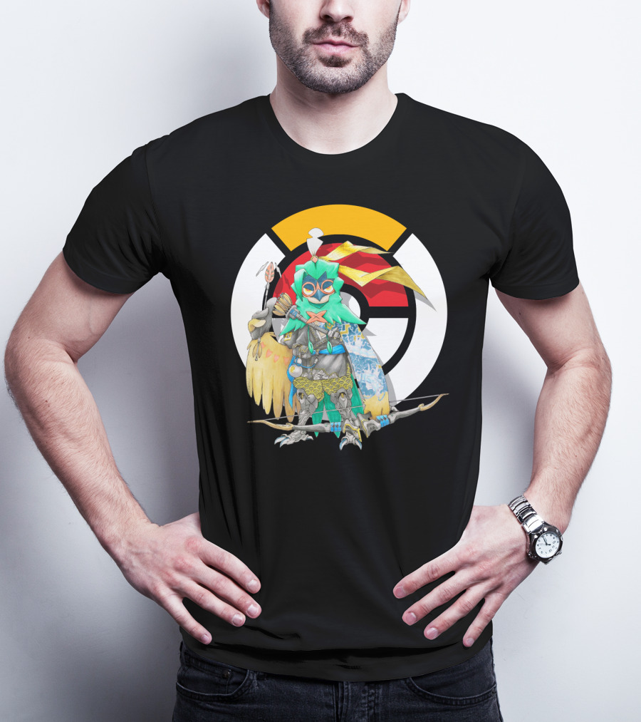 Pokemon X Overwatch Decidueye Hanzo Crossover T-Shirt