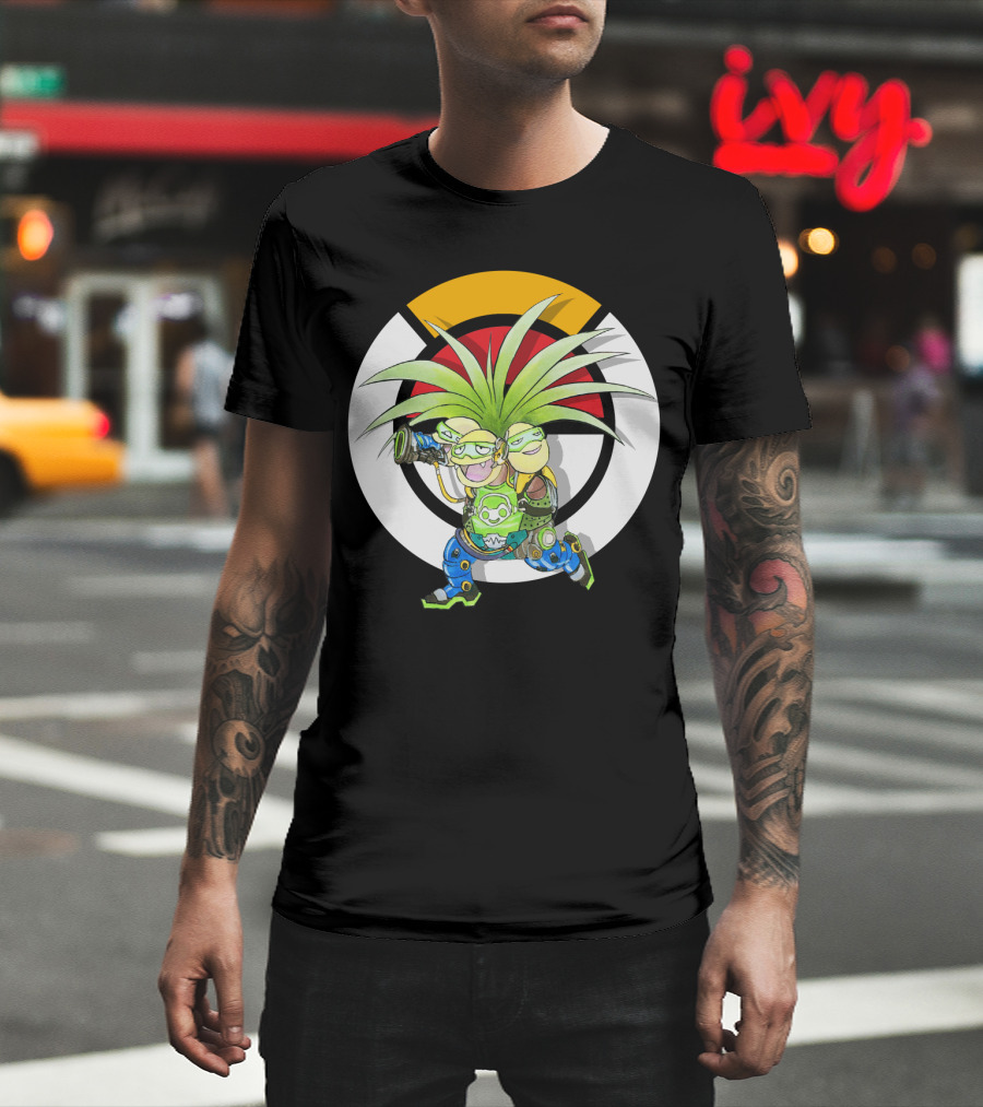 Pokemon X Overwatch Exeggutor Lucio Mashup T-Shirt