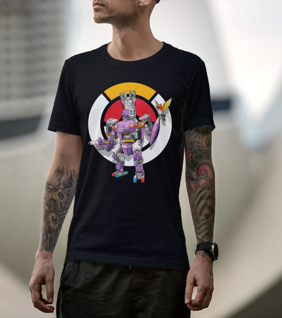 Pokemon X Over Genesect X Bastion Mech Crossover T-Shirt