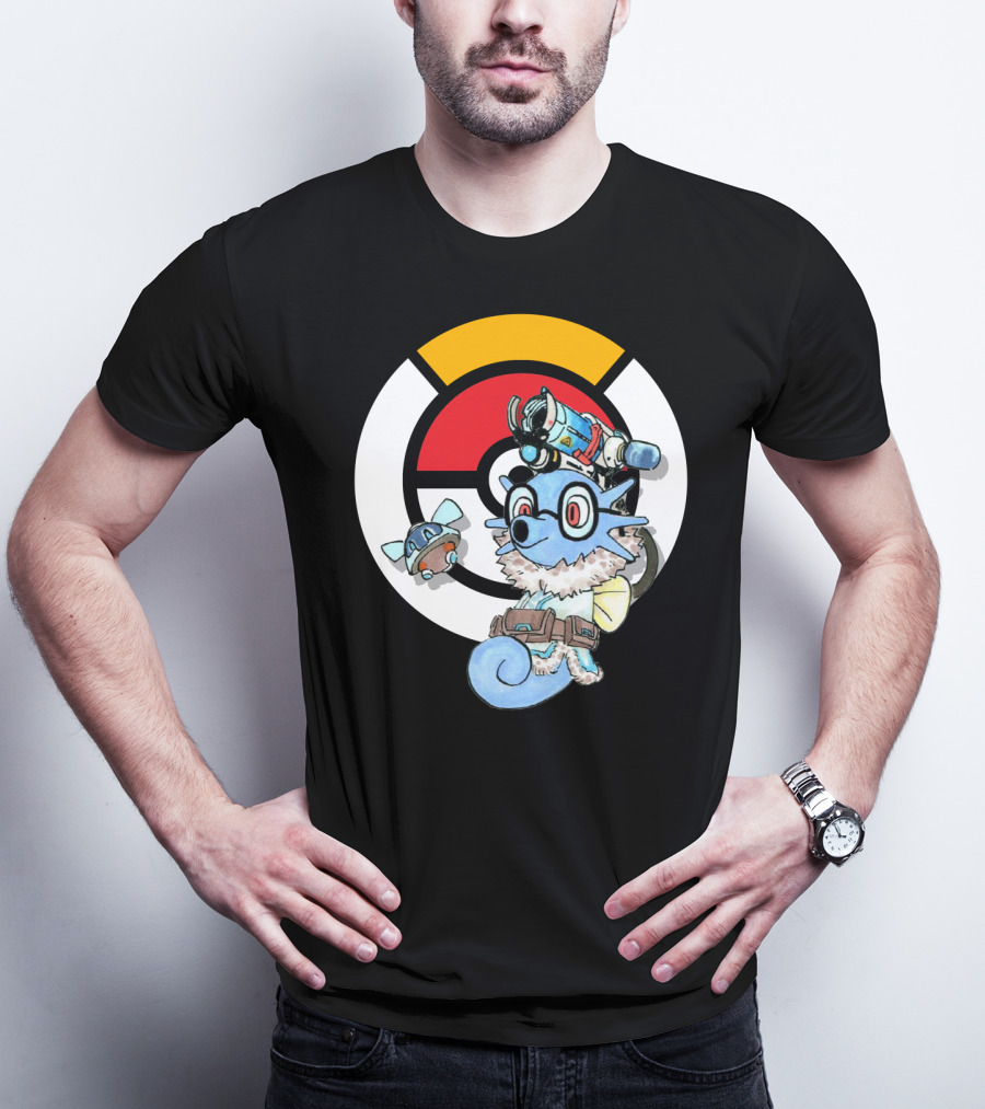 POKEMON X HORSEA MAY Crossover With Hat Glasses Backpack And Poké Ball T-Shirt