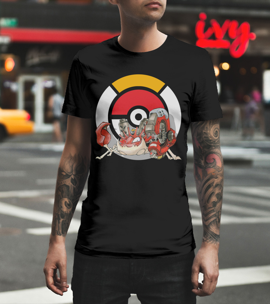 Pokemon X Overwatch Kingler X Torbjorn Mashup T-Shirt