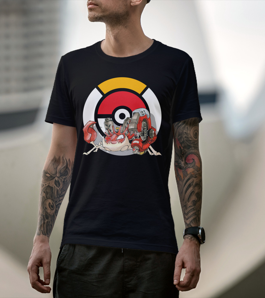 Pokemon X Overwatch Kingler X Torbjorn Mashup T-Shirt