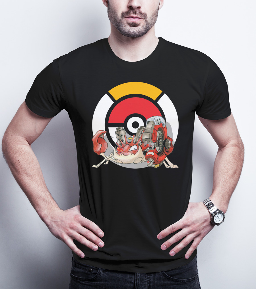 Pokemon X Overwatch Kingler X Torbjorn Mashup T-Shirt