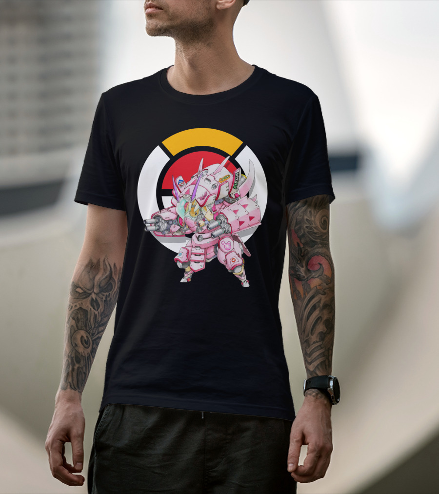 Pokemon X Overwatch Lopunny X Golisopod Mech Fusion T-Shirt
