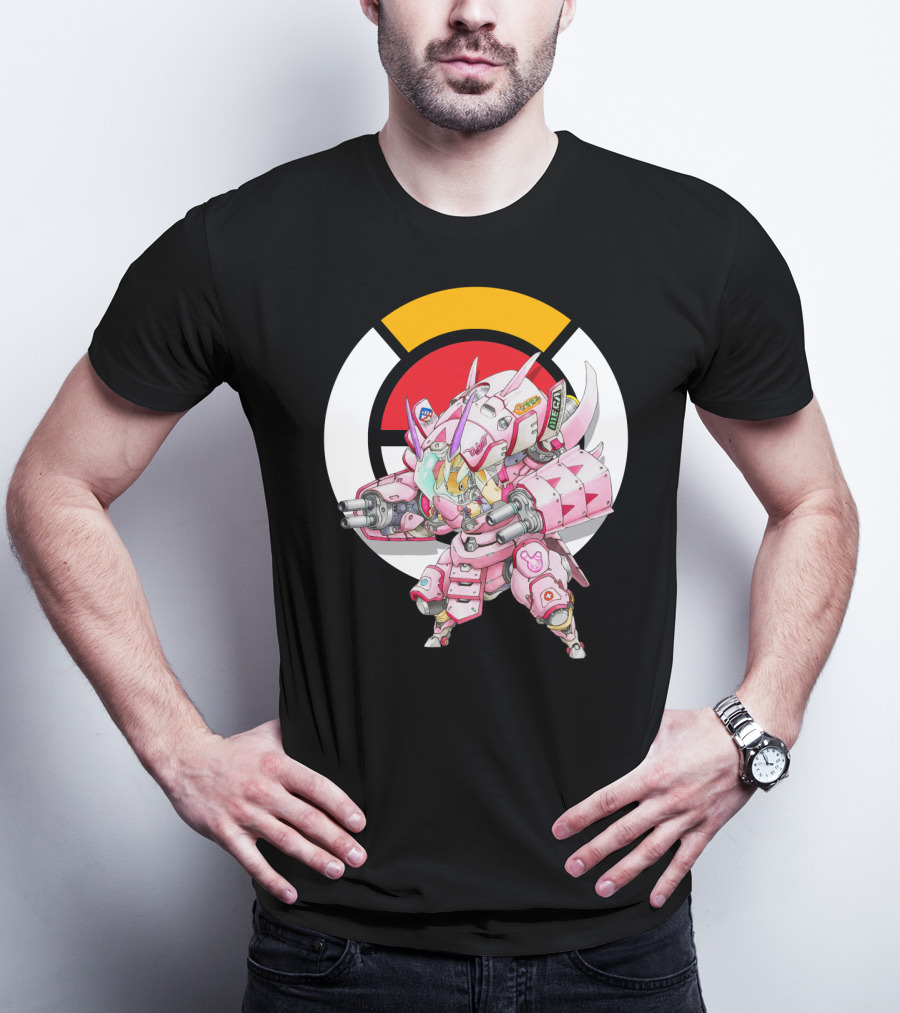 Pokemon X Overwatch Lopunny X Golisopod Mech Fusion T-Shirt