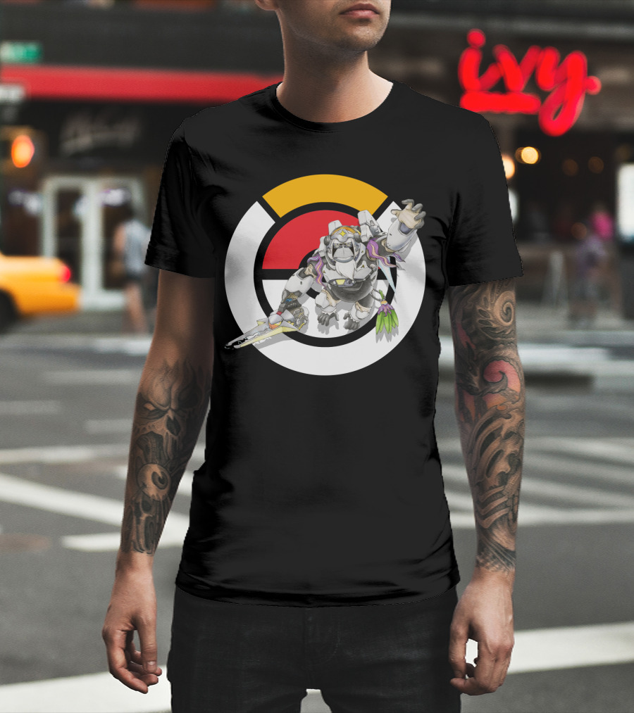 Pokémon Overwatch Crossover Oranguru Winston Pokémon Ball T-Shirt