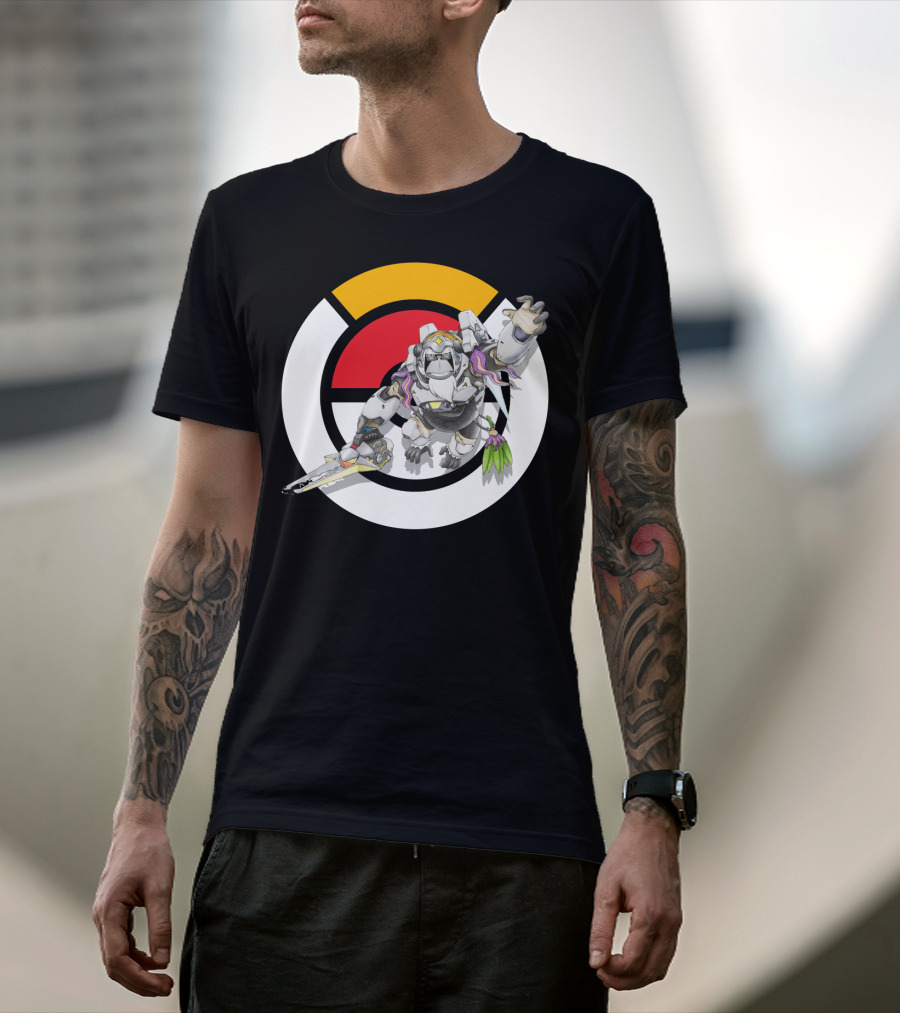 Pokémon Overwatch Crossover Oranguru Winston Pokémon Ball T-Shirt