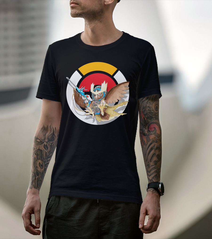 Pokemon X Over Noctowl X Ana Official Collaboration T-Shirt