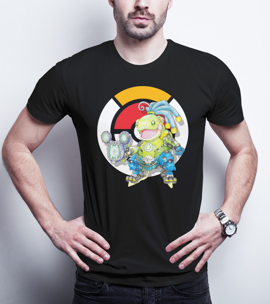 Pokemon X Overwatch Politoed Lucio Mashup T-Shirt