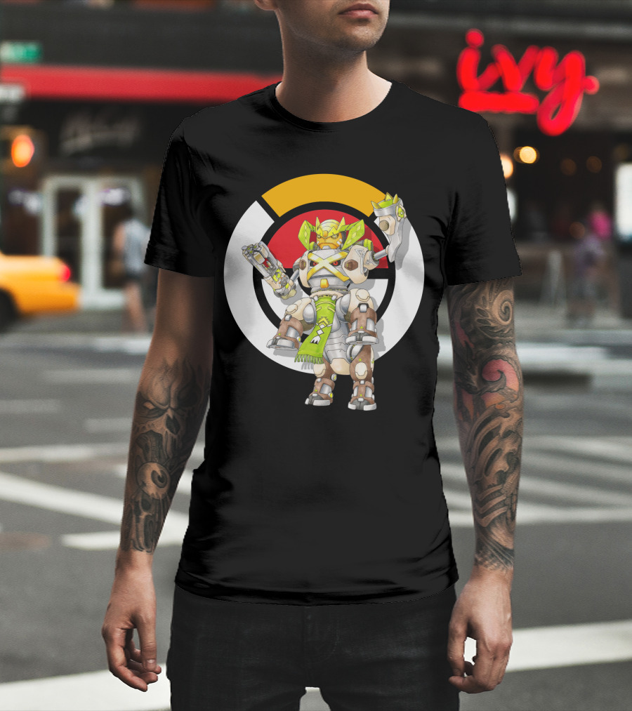 Pokemon X Over Terrakion Metagross Orisa Mecha Crossover T-Shirt