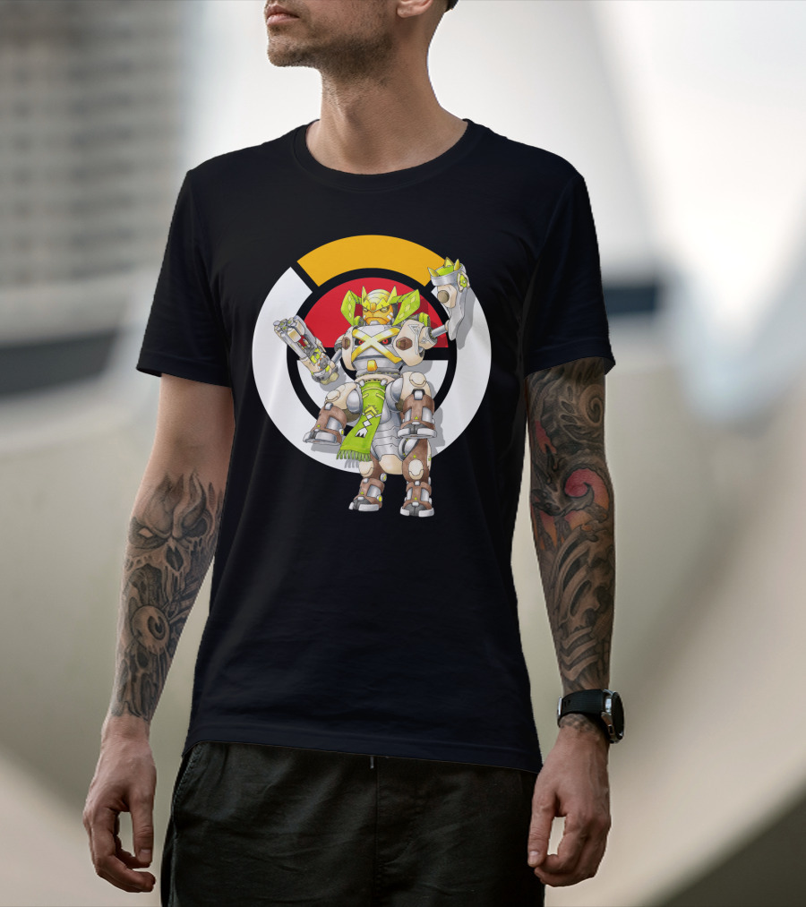 Pokemon X Over Terrakion Metagross Orisa Mecha Crossover T-Shirt