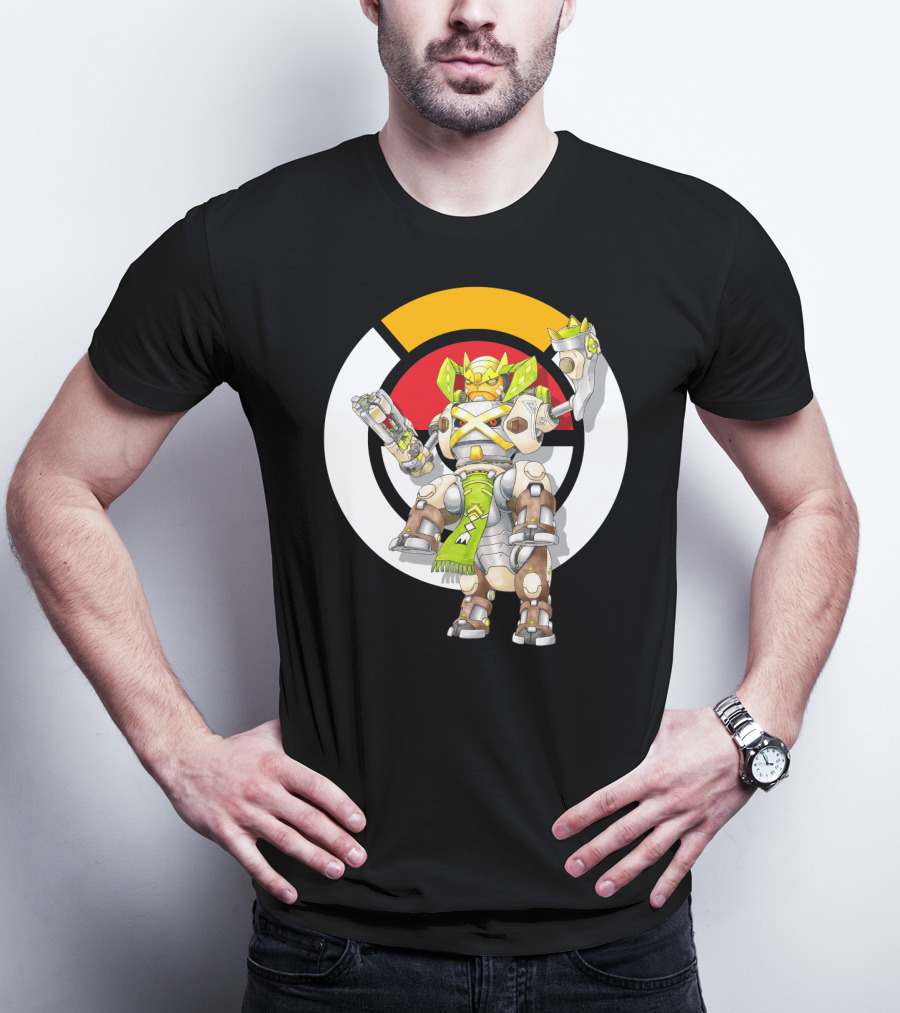 Pokemon X Over Terrakion Metagross Orisa Mecha Crossover T-Shirt