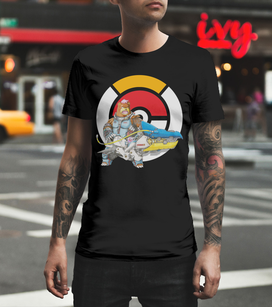 Pokemon X Over Ursaring X Zarya Whale Воина T-Shirt