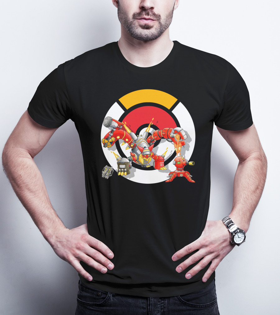 Pokemon X Overwatch Volcanion Torbjorn Mashup T-Shirt