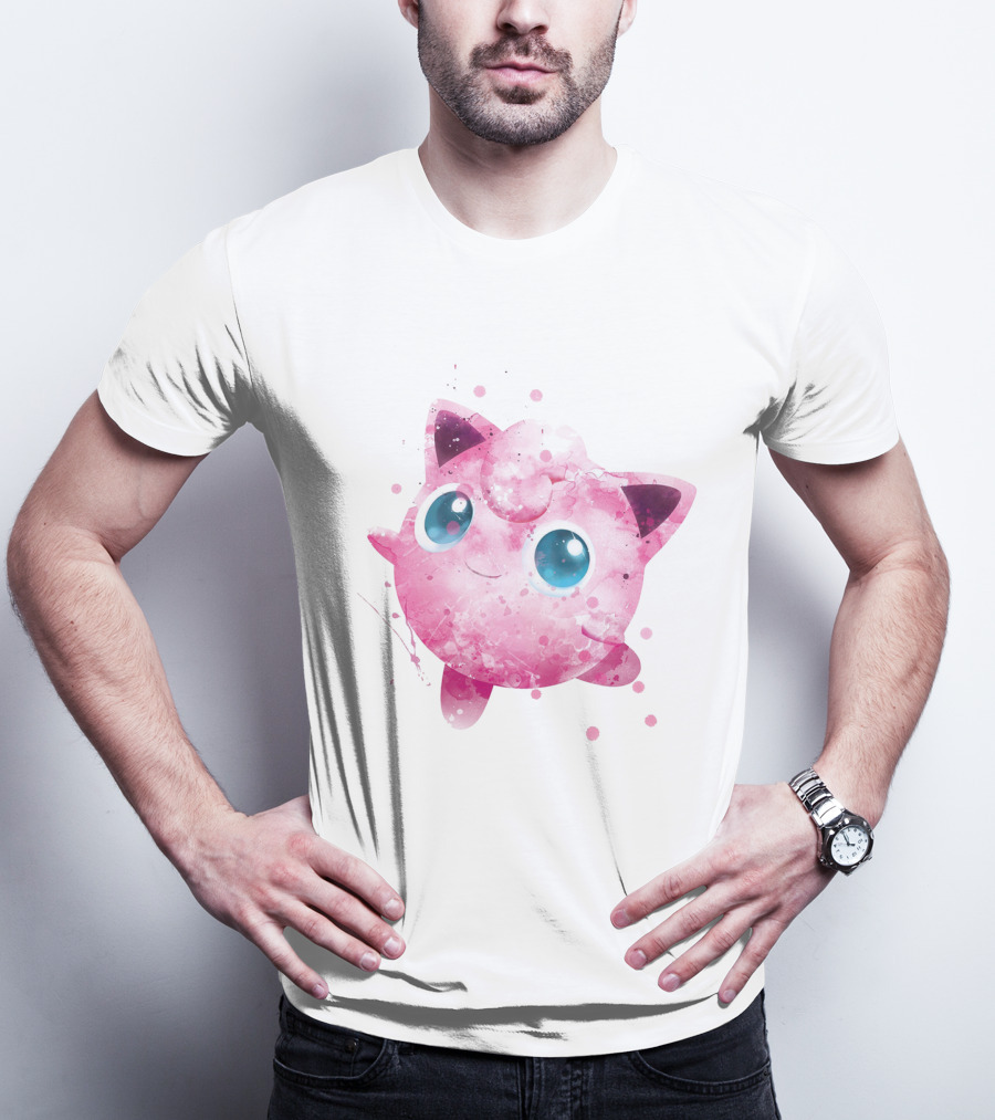 Watercolor Jigglypuff Pokemon Poke T-Shirt
