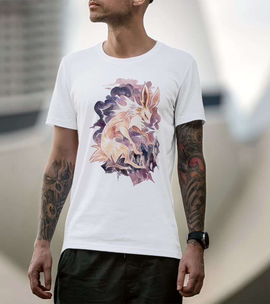 Watercolor Pokemon Jolteon Artistic T-Shirt