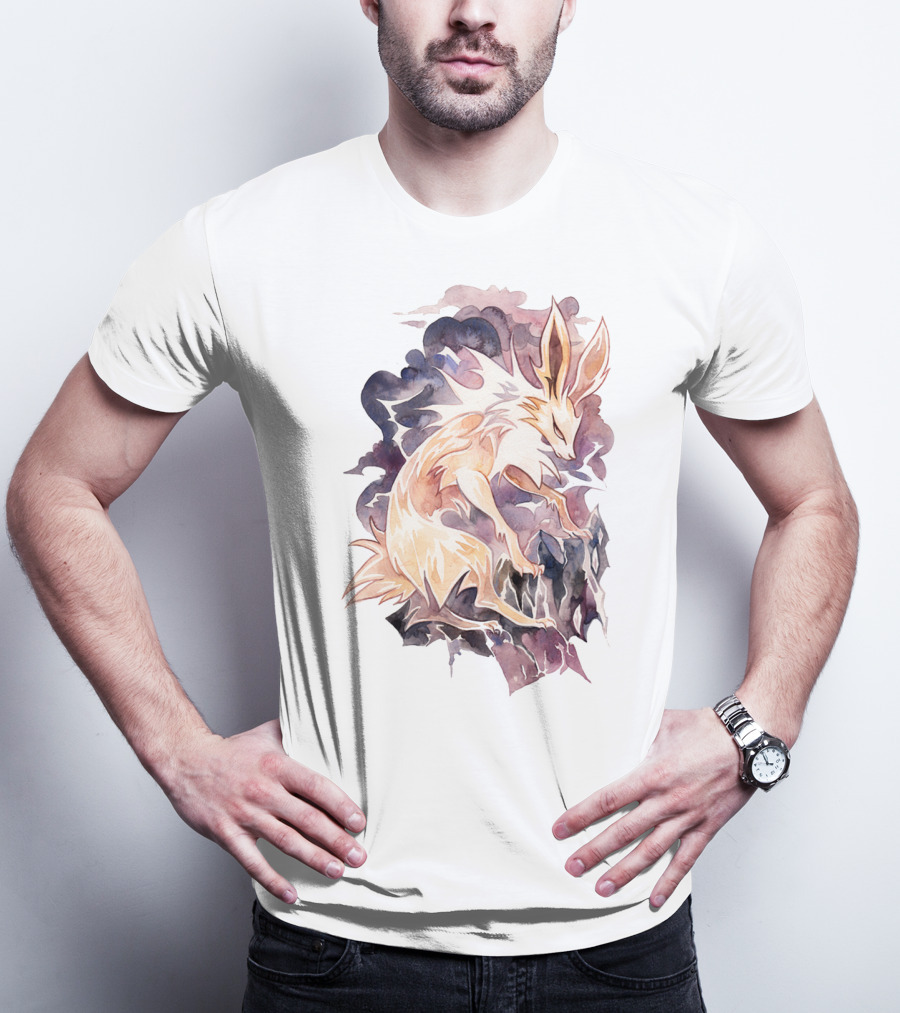 Watercolor Pokemon Jolteon Artistic T-Shirt