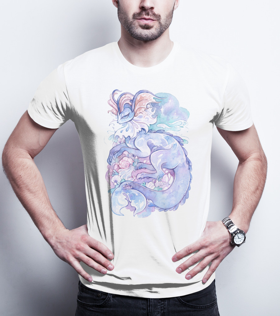 Watercolor Pokemon Vaporeon Pastel Dreamy T-Shirt
