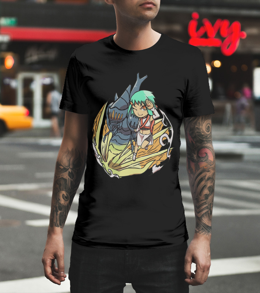 Princess Nausicaä Chibi And Ohmu Companion T-Shirt