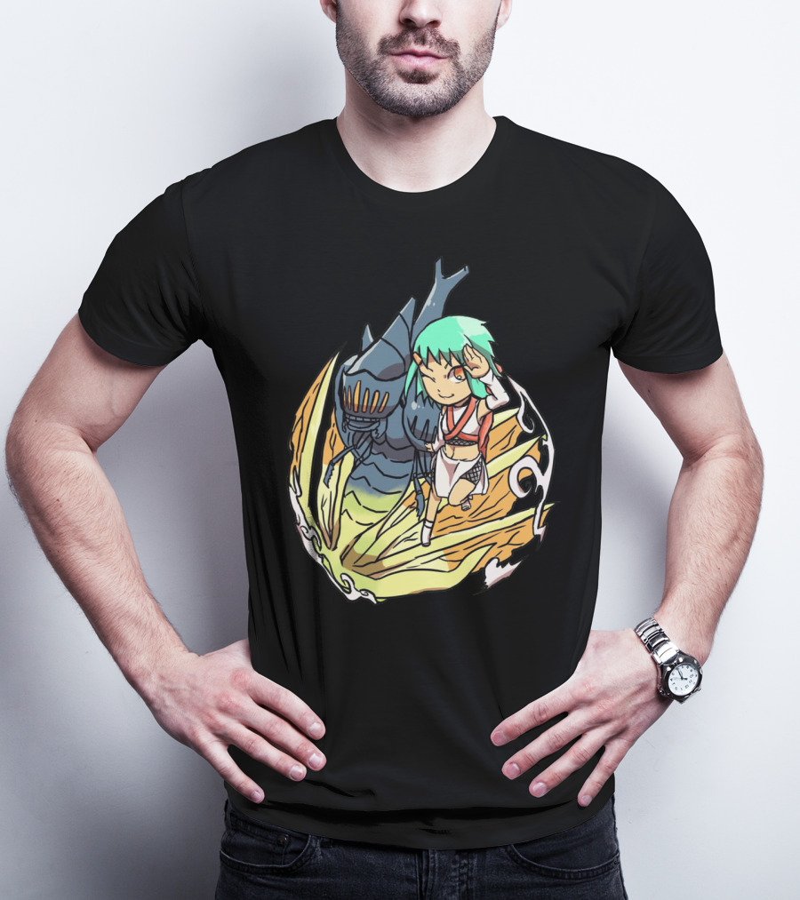 Princess Nausicaä Chibi And Ohmu Companion T-Shirt
