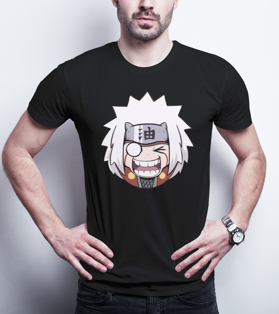 Jiraiya Chibi Cute Anime Character Face T-Shirt