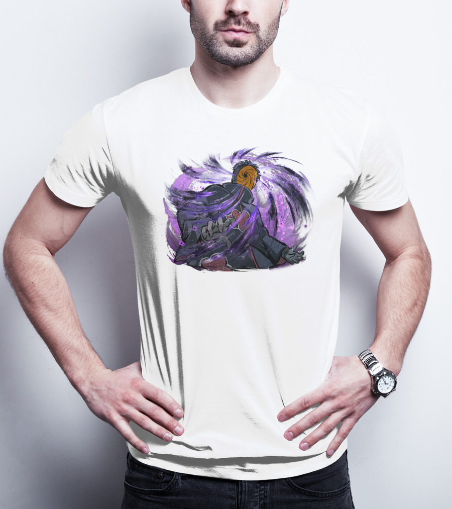 Obito Uchiha Purple Swirl Anime Character T-Shirt