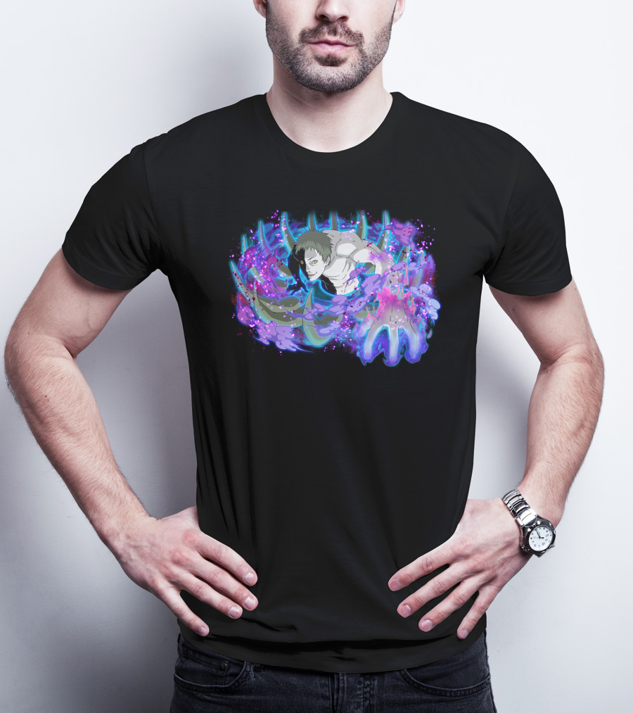 Zetsu Pastel Aura With Purple And Blue Energy Burst T-Shirt