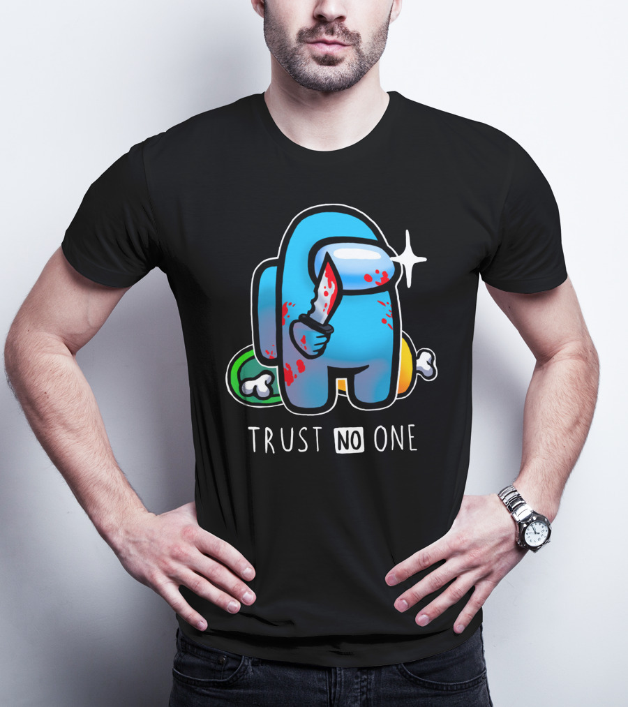 Trust No One Among Us Impostor With Knife T-Shirt