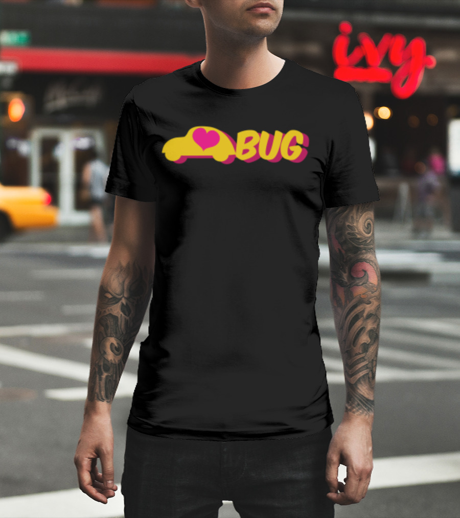 Lovve Bug Heart Car Back To School T-Shirt