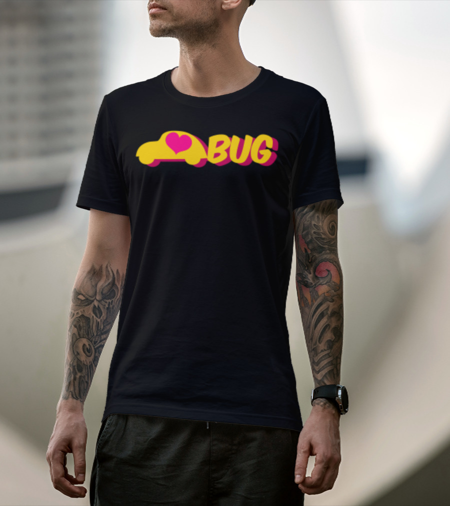 Lovve Bug Heart Car Back To School T-Shirt