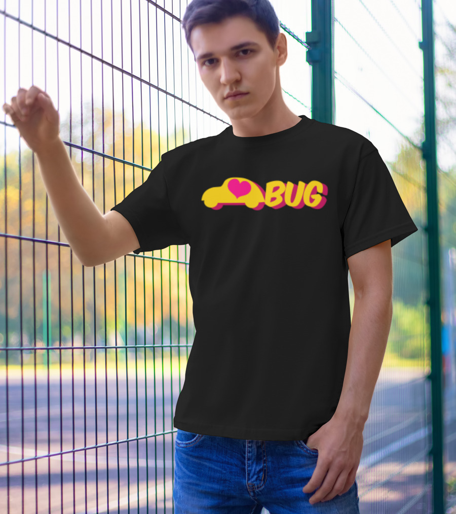 Lovve Bug Heart Car Back To School T-Shirt