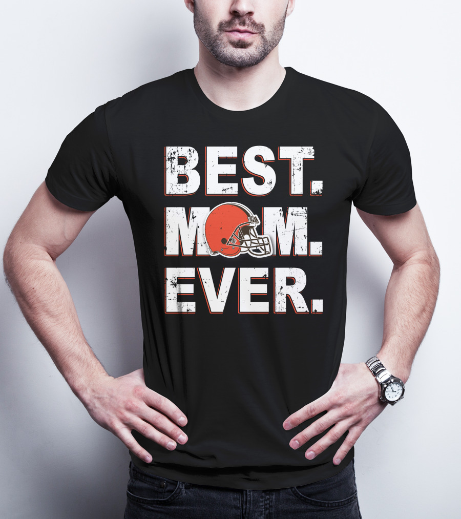 Cleveland Browns Best Mom Ever Football Helmet T-Shirt