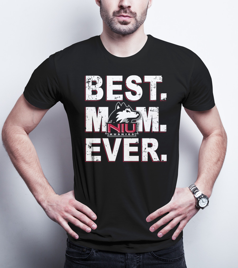 Best Mom Ever Niu Huskies T-Shirt