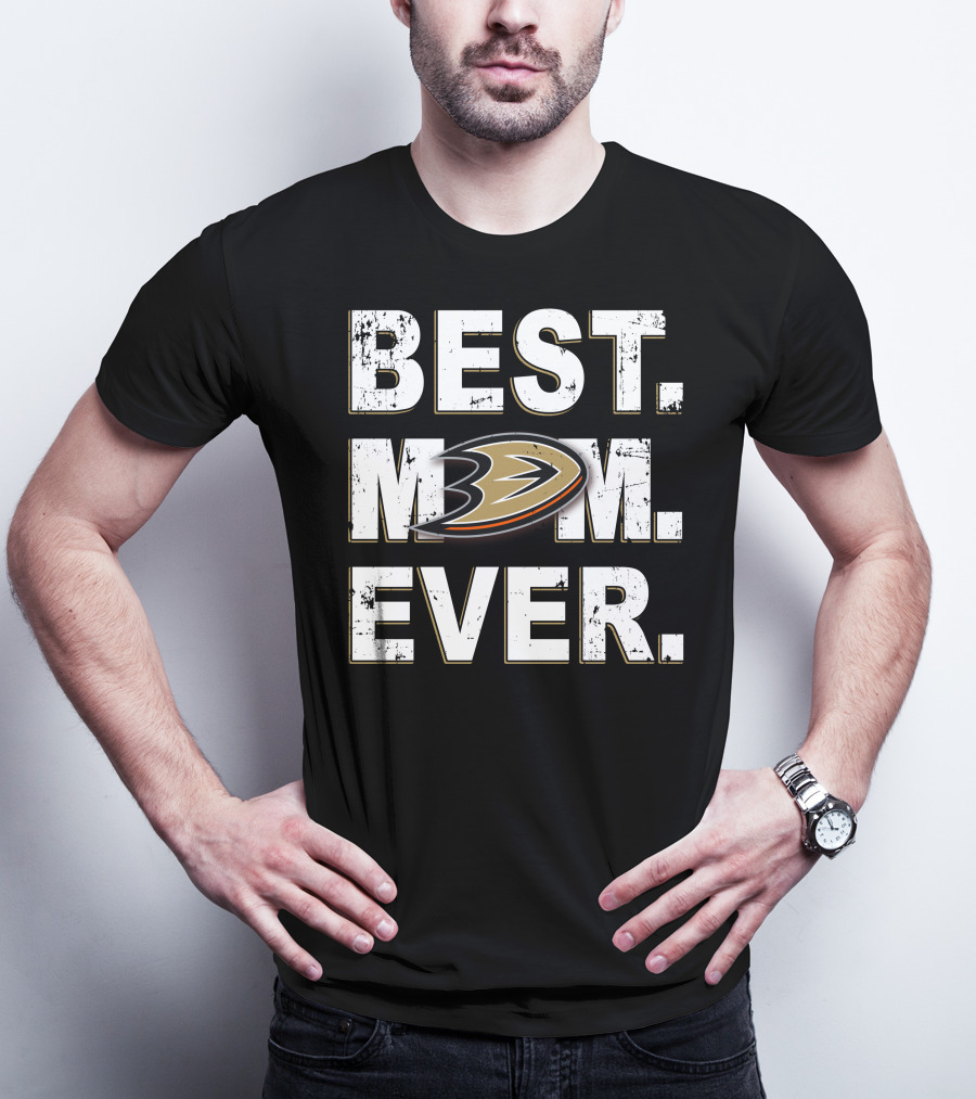 BEST MOM EVER Anaheim Ducks Hockey T-Shirt