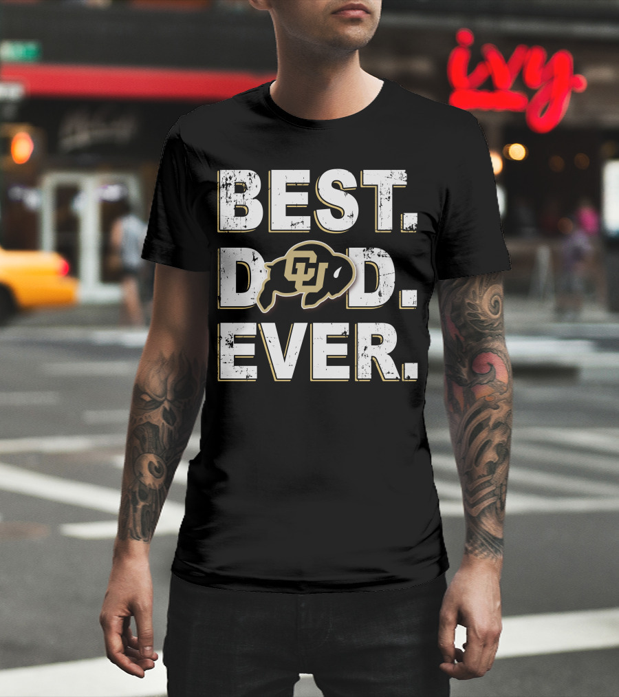 Best Dad Ever Cu Buffaloes T-Shirt