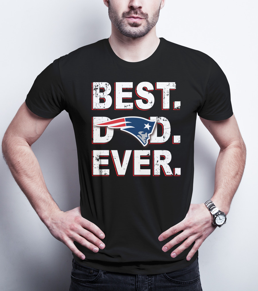 Best Dad Ever Patriots T-Shirt