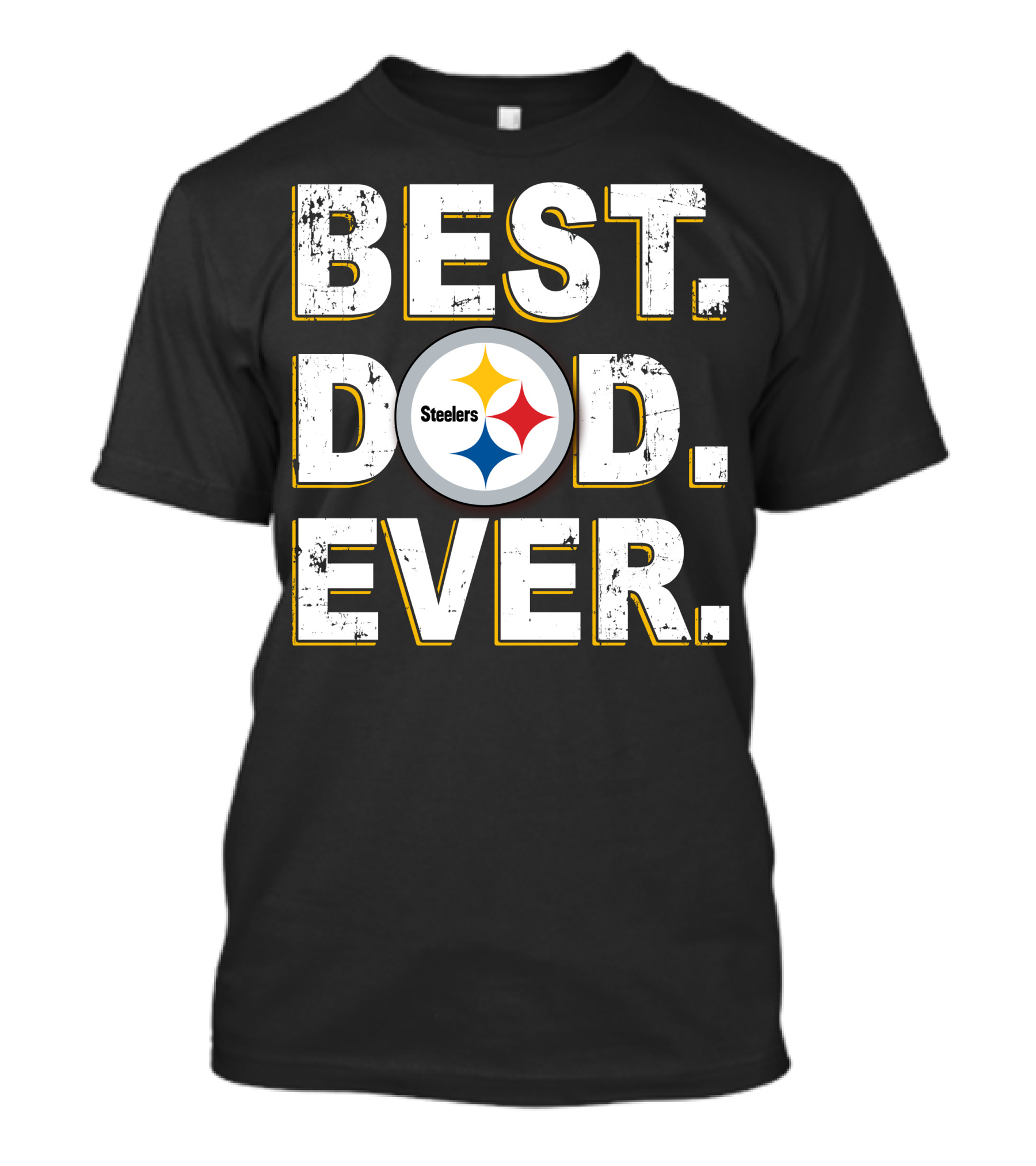 BEST DAD EVER Steelers Football Fan T-Shirt