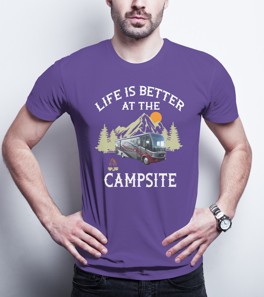 Life Is Better At The Campsite Region 5 Newmar Kountry Klub T-Shirt