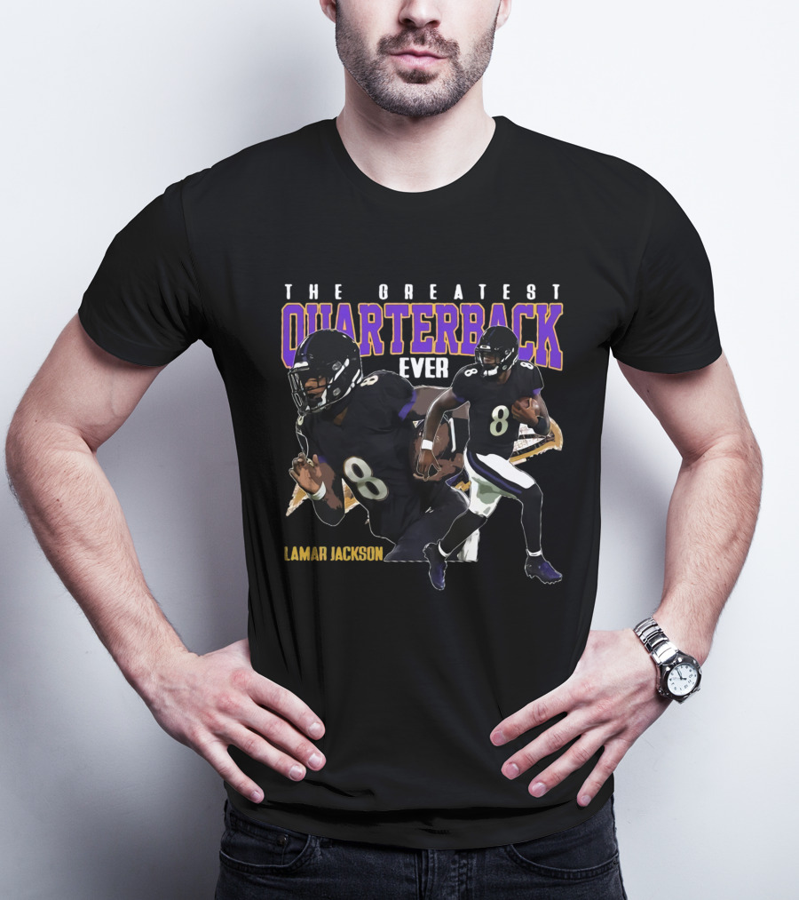 Lamar Jackson The Greatest Quarterback Ever T-Shirt