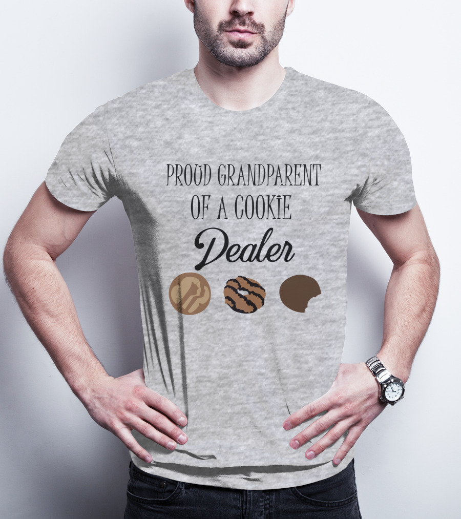 Proud Grandparent Of A Cookie Dealer With Three Cookie T-Shirt