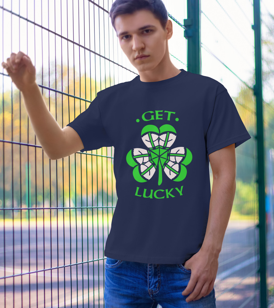 Get Lucky Irish Shamrock Clover St. Patrick's Day T-Shirt