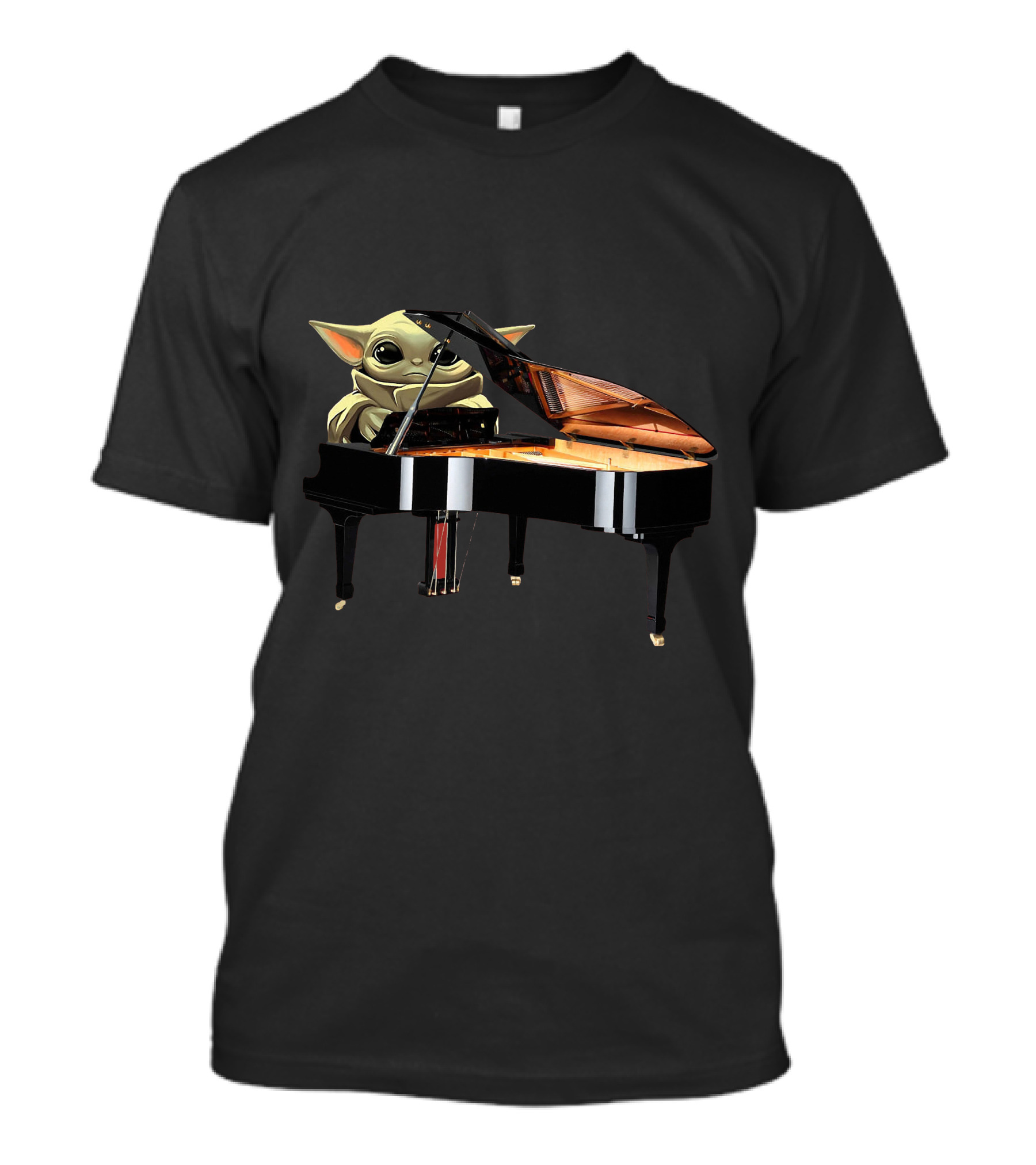 Baby Yoda At Grand Piano T-Shirt