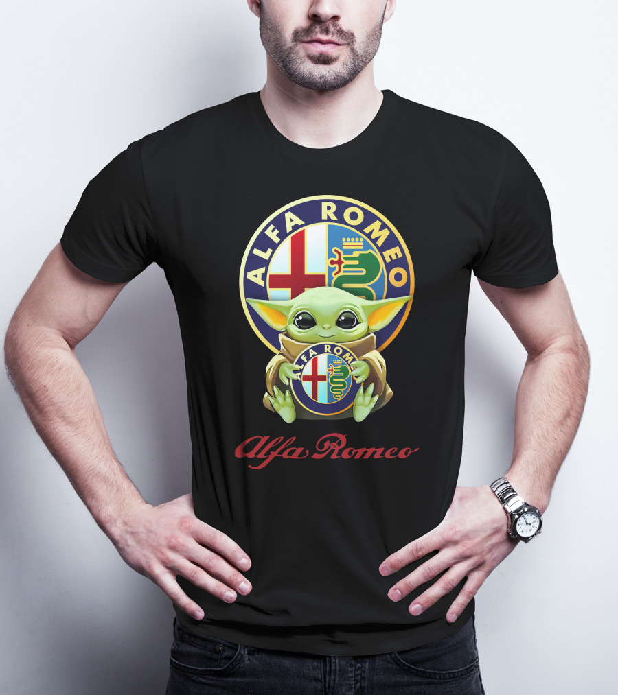 Baby Yoda Alfa Romeo Hug Emblem T-Shirt
